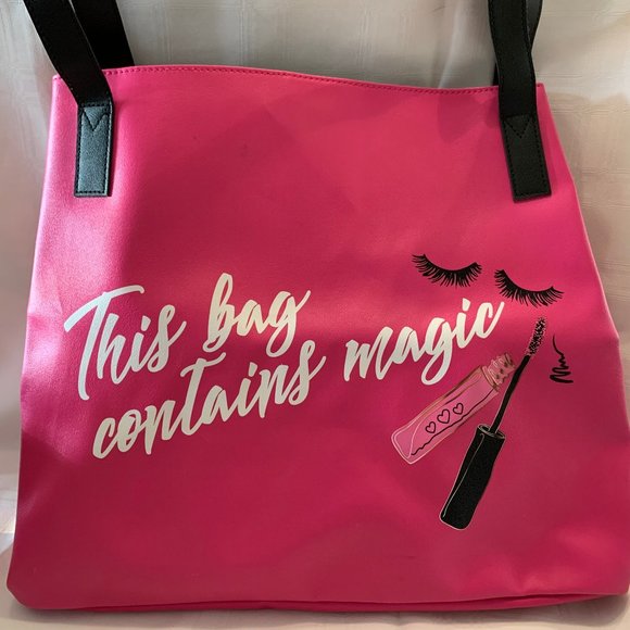 Source Unknown | Bags | Pink Tote With Large Area Inside For Beach ...